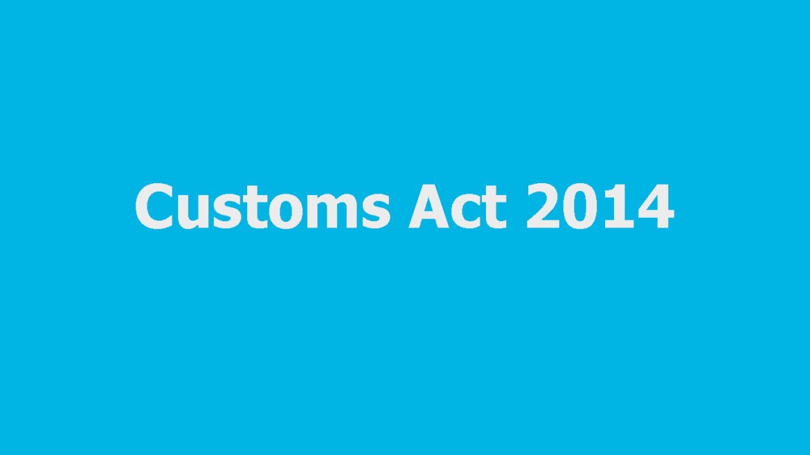Customs Act 2023 - Chartered Journal
